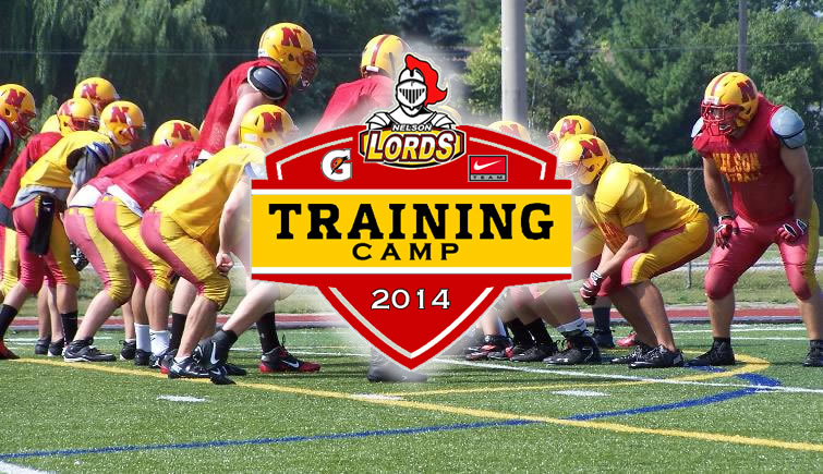 The 2014 Nelson Lords Training Camp begins on Monday August 25th.